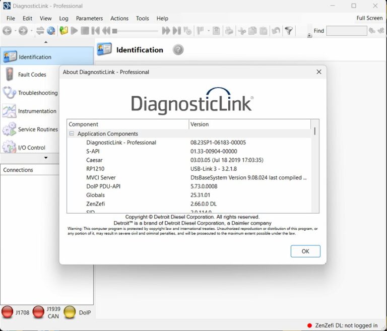 DDDL 8.23 SP2 Professional (2026) Offline Detroit Diesel Diagnostic ...
